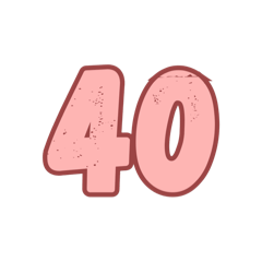 Set of cute numbers 40-63 – LINE stickers | LINE STORE