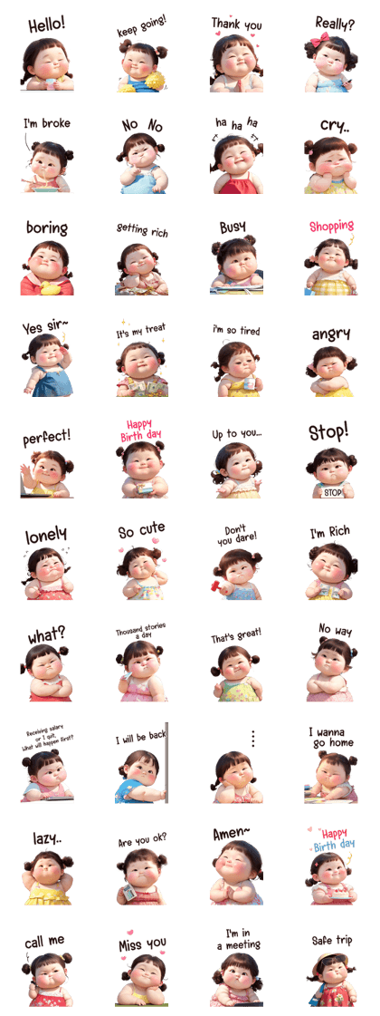 【スタンプ無料GET!】 Chubby Girl 20 BIG (EN)｜ Stampick! （スタンピック）