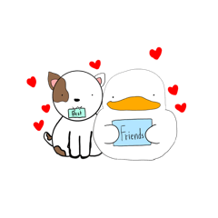 Quack and woof – LINE stickers | LINE STORE