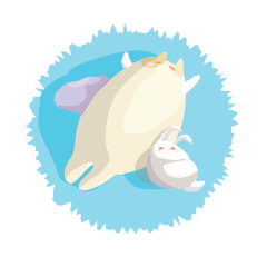 Star Meow and Moon Rabbit - Cat Chapte – LINE貼圖 | LINE STORE