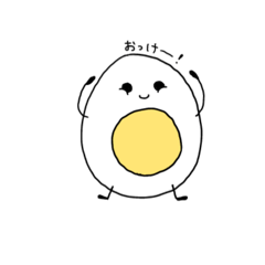 Cute egg stickers"yurutama-chan" | Yabe-LINE貼圖代購 | 台灣No.1，最便宜高效率的代購網