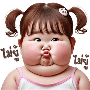 Chubby girl 08 – LINE stickers | LINE STORE