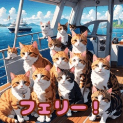 Travel Cats: Vehicle Fun Stickers3 – LINE 스티커 | LINE STORE