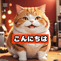 Chubby Cat Stickers coco2 – LINE stickers | LINE STORE
