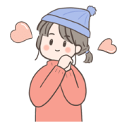 Uma: Girl in Winter (Big Stickers) – LINE stickers | LINE STORE