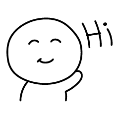 Happy Round-headed – LINE stickers | LINE STORE
