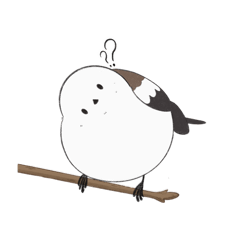 Little bird: Snow fairy Shima Enaga – สติกเกอร์ LINE | LINE STORE