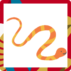 Orange snake – LINE stickers | LINE STORE