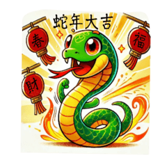 Year of the Snake stickers – LINE stickers | LINE STORE