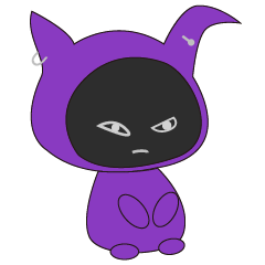 cynical purple meow meow | Yabe-LINE貼圖代購 | 台灣No.1，最便宜高效率的代購網