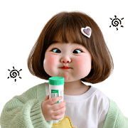 Chubby Funny face girl57MINI – LINE stickers | LINE STORE