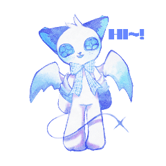 Meow Blue_20250201161430 - LINE スタンプ | LINE STORE