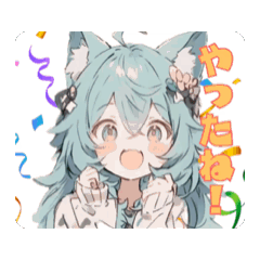 [Move!] Cat-Ear Girls Squad – LINE stickers | LINE STORE
