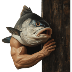 Realistic Fishman Junior | Yabe-LINE貼圖代購 | 台灣No.1，最便宜高效率的代購網