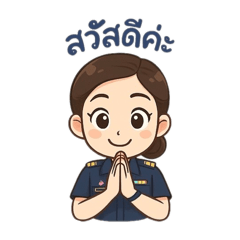 Blue uniform girl – LINE stickers | LINE STORE