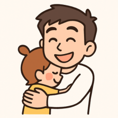 Solo Dad & Daughter Life – LINE stickers | LINE STORE