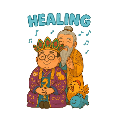 Chubby Jee and Saam Law Jo Si – LINE stickers | LINE STORE