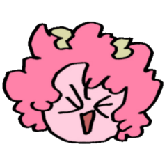 Ashido Face Sticker. | Yabe-LINE貼圖代購 | 台灣No.1，最便宜高效率的代購網