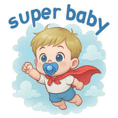 Super baby version 1 – LINE stickers | LINE STORE