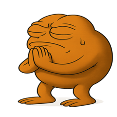 Kawaii Orange Meme creature – LINE貼圖 | LINE STORE