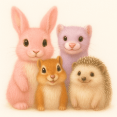 Adorable Real Animals Bunny & Friends – LINE stickers | LINE STORE