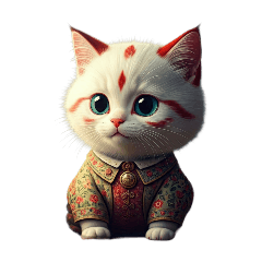 Flower shirt kitty – LINE stickers | LINE STORE