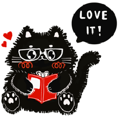 Hello,Black Meow Meow! – สติกเกอร์ LINE | LINE STORE