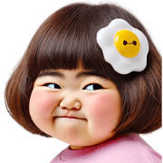 Chubby Girl Funny face102(MINI) – LINE stickers | LINE STORE