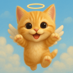 Fluffy Angel Cat Stickers Toranyan – LINE stickers | LINE STORE