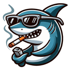 Surreal Shark Sticker 2 – LINE stickers | LINE STORE