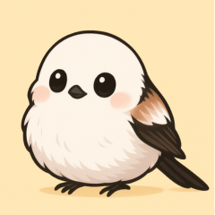 Snowy Shima Enaga Kawaii Bird Stickers | Yabe-LINE貼圖代購 | 台灣No.1，最便宜高效率的代購網