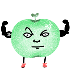 green AppleMan – LINE貼圖 | LINE STORE