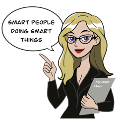 Smart Girl Doing Smart Things - LINE スタンプ | LINE STORE