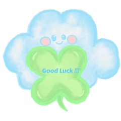 Little Blue Cloud - Stiker LINE | LINE STORE