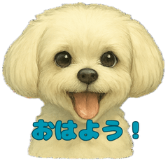 LALA Maltese Mood Stickers – LINE stickers | LINE STORE