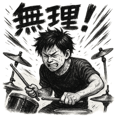 Real KJ Drum Stickers – LINE stickers | LINE STORE