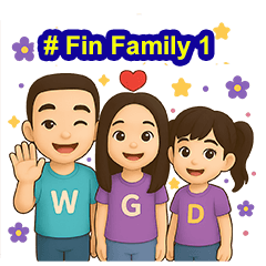 Fin Family Set 1 – LINE貼圖 | LINE STORE