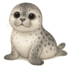 A baby seals (Indonesian ver.) – LINE stickers | LINE STORE