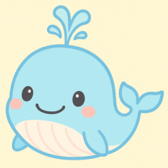 Kuu the Whale: Warm & Friendly Stickers - Stiker LINE | LINE STORE