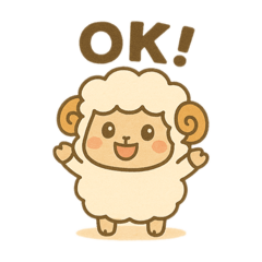 Fluffy Sheep / Daily Kawaii Stickers – LINE stickers | LINE STORE