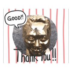 Golden God Statue Greet Dynamic Sticker – LINE stickers | LINE STORE