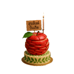 HBD fruits set – สติกเกอร์ LINE | LINE STORE