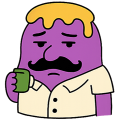 Mr. Purple potato - Stiker LINE | LINE STORE