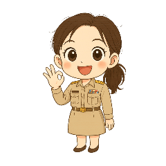 cute female civil servant. – LINE stickers | LINE STORE