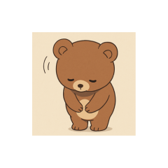 Polite Bear Bow – LINE stickers | LINE STORE