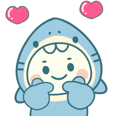 Cute Shark : Pop-up stickers – LINE stickers | LINE STORE