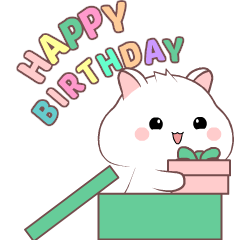 White Hamster 3 : Pop-up Eng – สติกเกอร์ LINE | LINE STORE