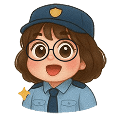 cute security guard – LINE stickers | LINE STORE