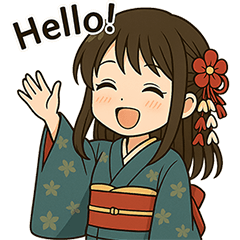 Sara:Kawaii Japanese Girl Stickers vol.2 - LINE スタンプ | LINE STORE