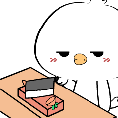 Cute White Bird : Pop-up stickers – LINE stickers | LINE STORE